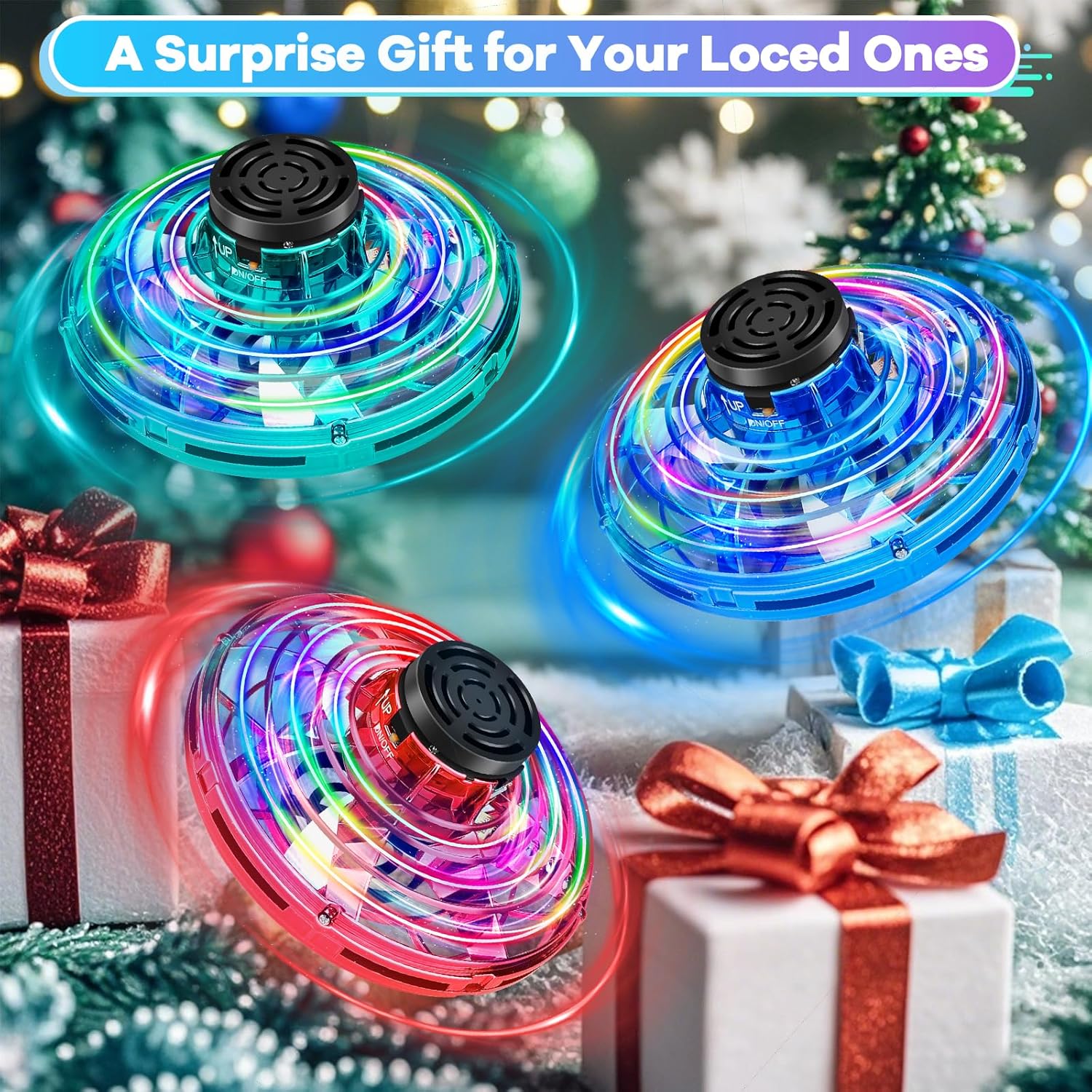 Flying Spinner UFO Toy – Rechargeable Flying Spinner | Hand-Controlled ...